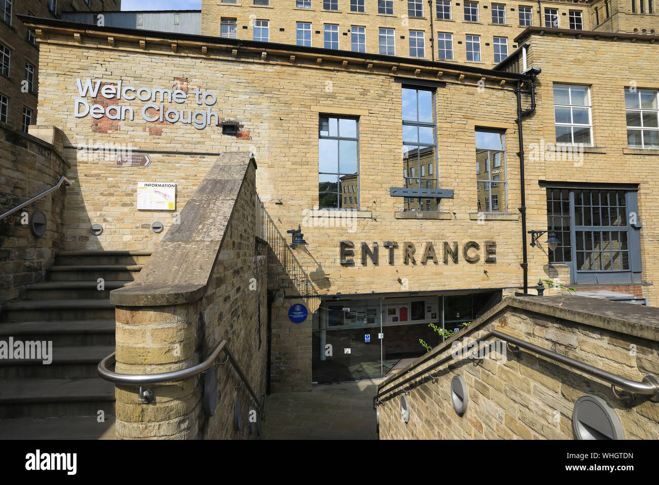 Dean Clough Mills in Halifax, a centre for business and the arts ...