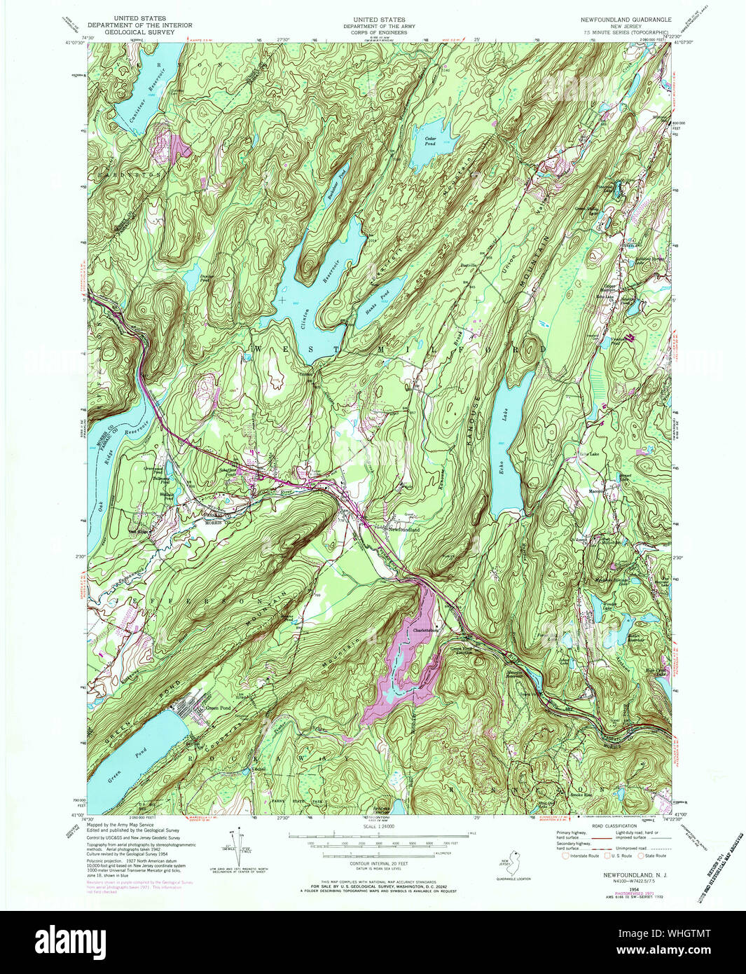 Newfoundland historical map hi-res stock photography and images - Alamy