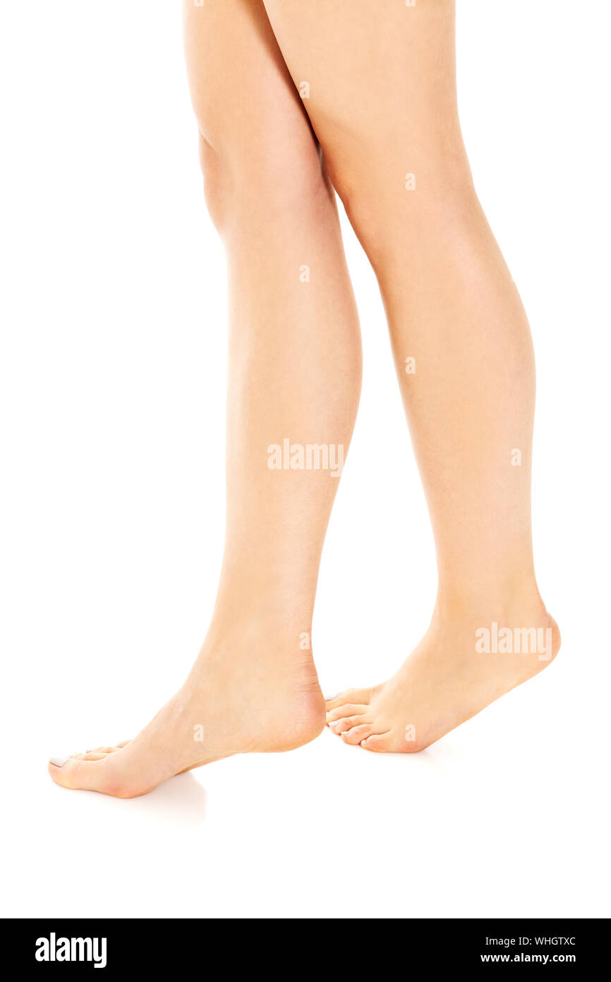 Woman tiptoeing hi-res stock photography and images - Alamy