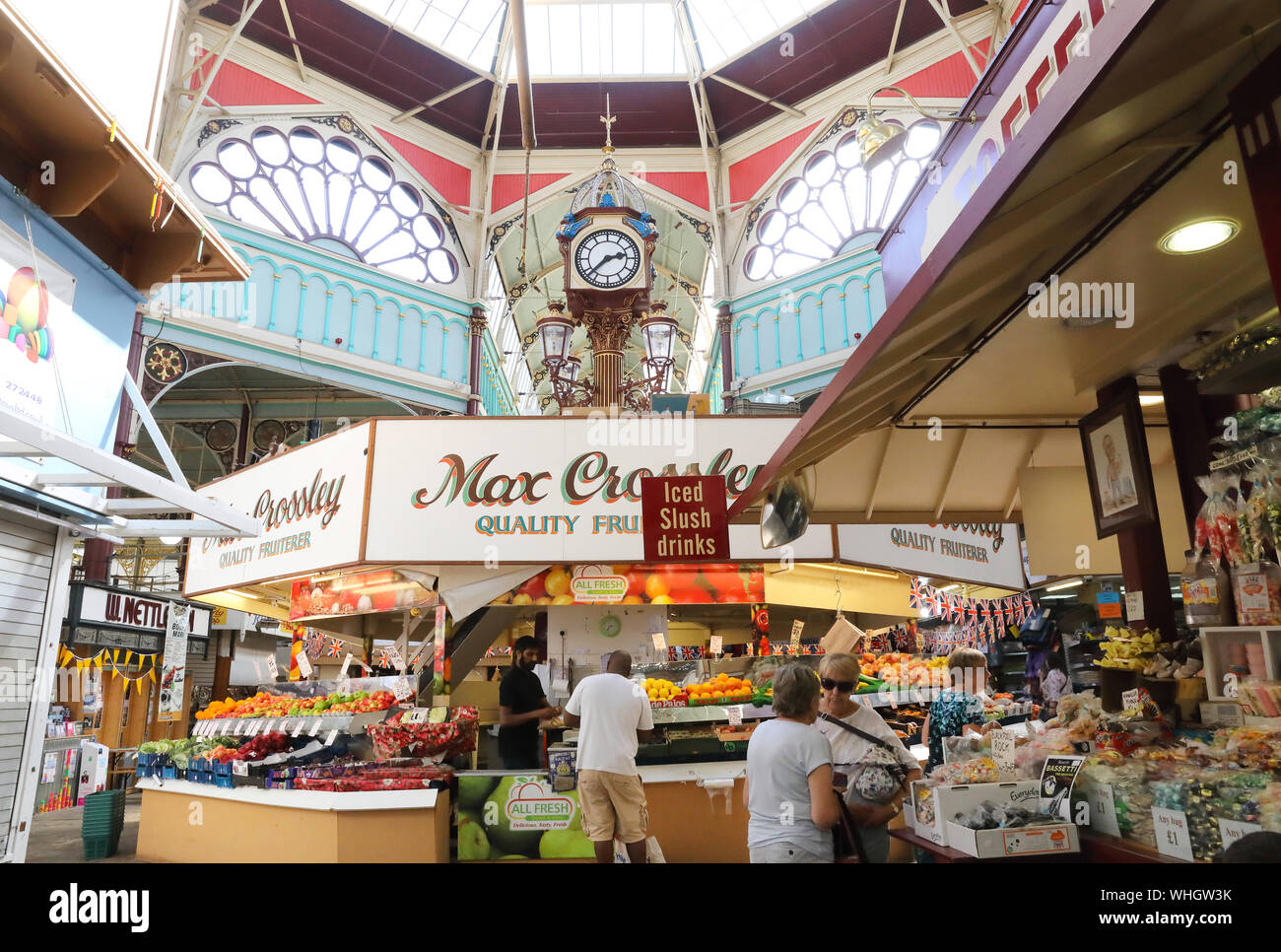 Borough Market, a traditional Victorian covered market in the centre of ...