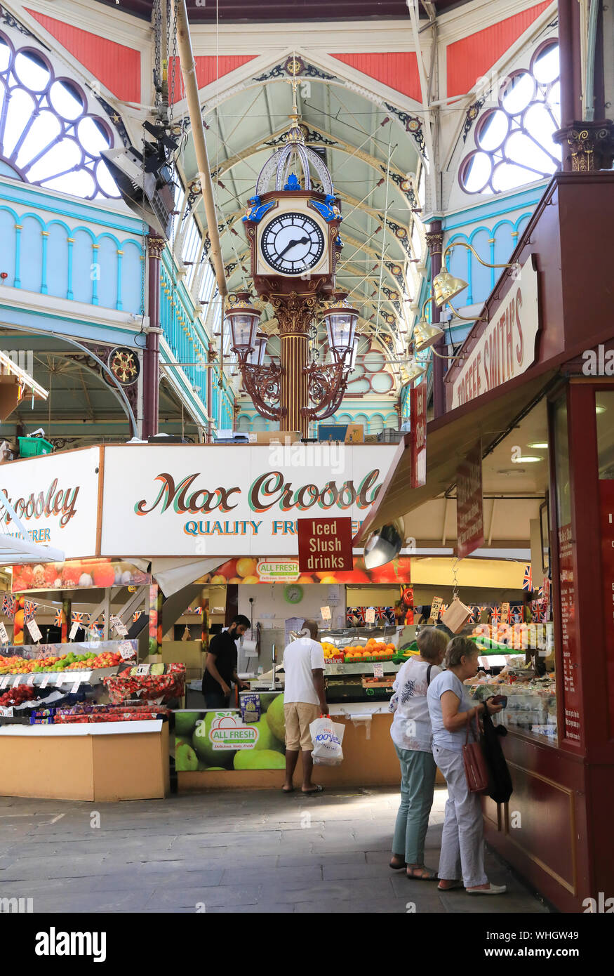 Borough Market, a traditional Victorian covered market in the centre of ...