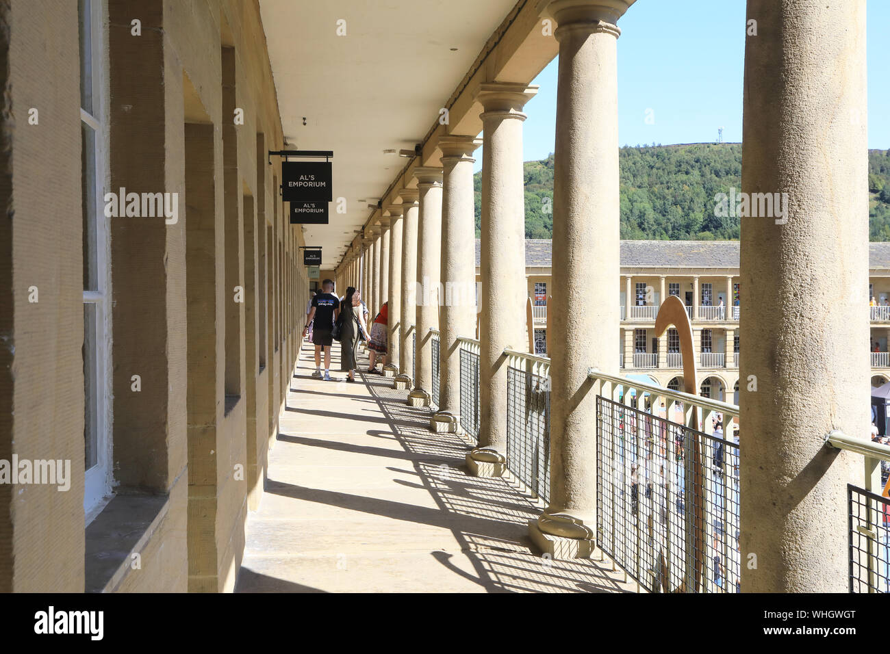 The Piece Hall, a big 18th century cloth hall, in central Halifax, now ...