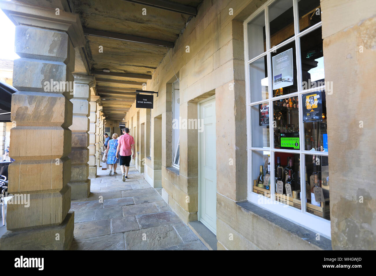 The Piece Hall, a big 18th century cloth hall, in central Halifax, now ...