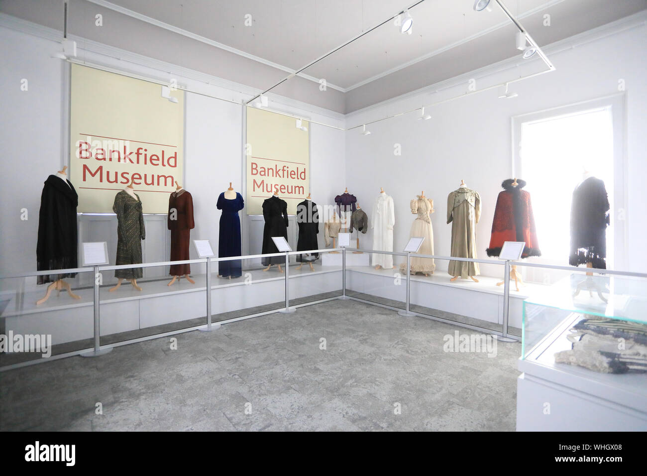 The Fashion Gallery in Bankfield Museum, former home of Edward Akroyd ...
