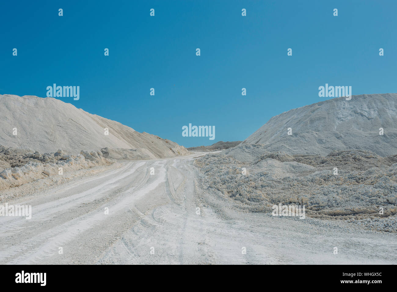 Open chalk mining quarry in sunny day Stock Photo - Alamy