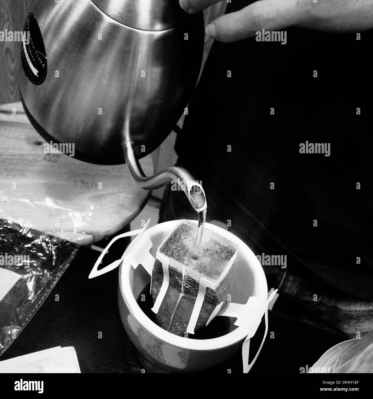 Pouring Water Into Cup High Resolution Stock Photography and Images - Alamy
