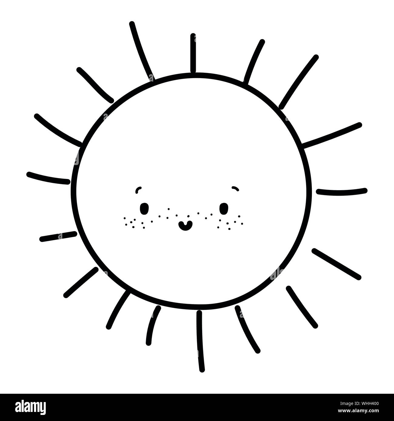 Sun cartoon design, Abstract summer nature tropical season holiday and ...