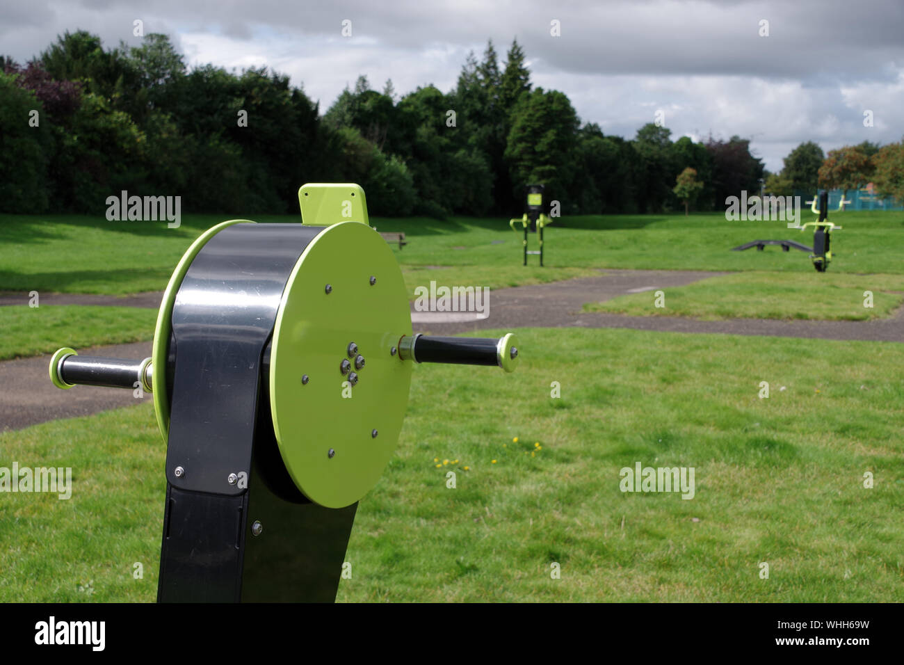 Public outdoor exercise machines in Whitecrook Park, Clydebank ...