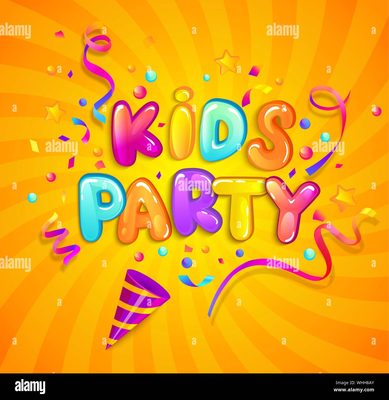 Party confetti background in Stock Vector Images - Alamy