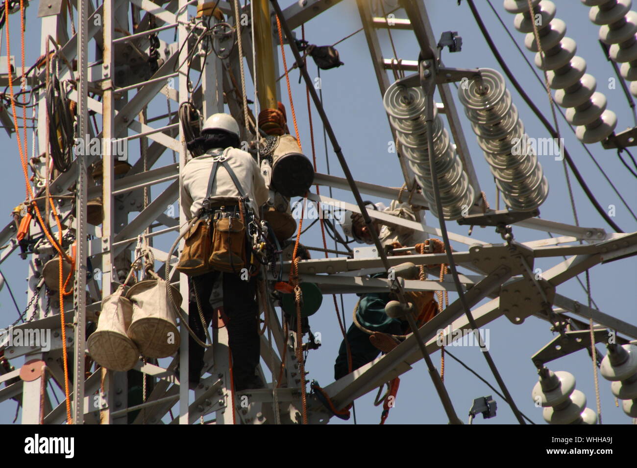 Pylon maintenance hi-res stock photography and images - Alamy