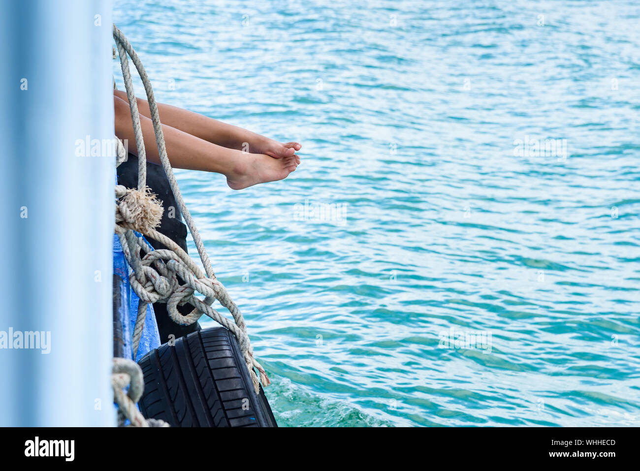 Girl riding in boat hi-res stock photography and images - Alamy