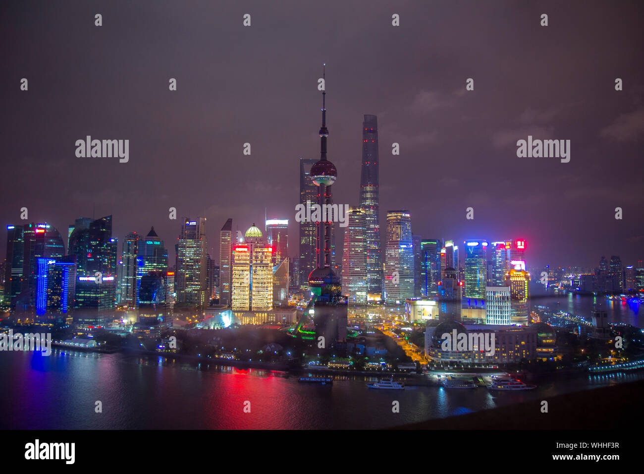 Oriental pearl tower night view hi-res stock photography and images - Alamy