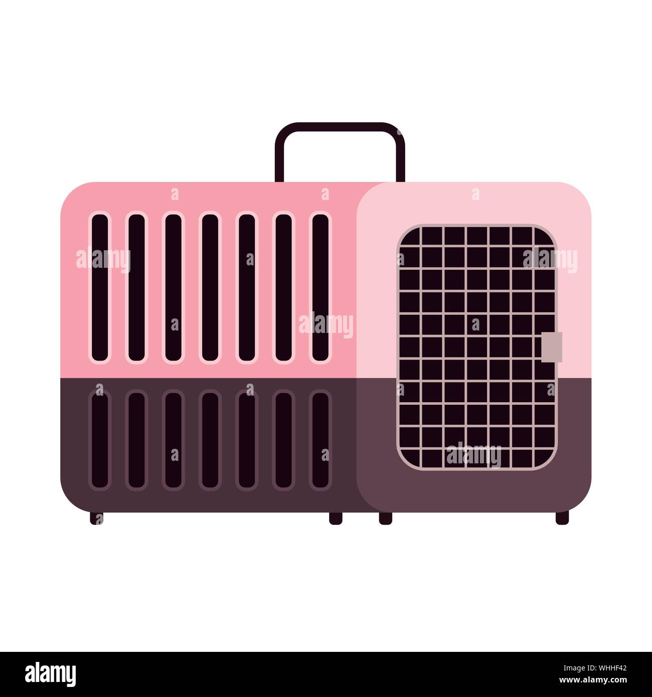 pet transport box on white background Stock Vector Image & Art - Alamy