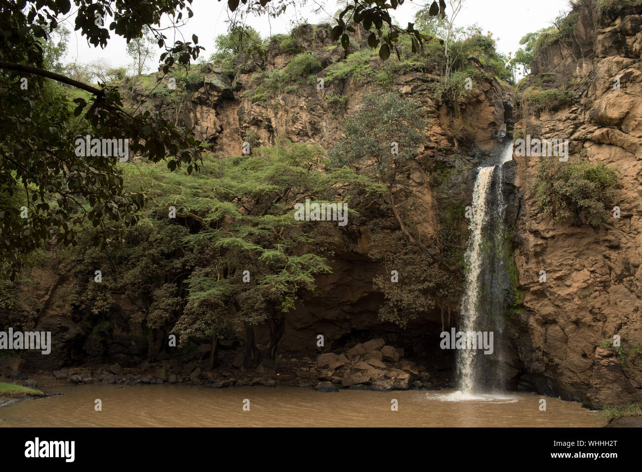 Makali Waterfall, Nakuru Lake National Park, Kenya, Africa Stock Photo ...