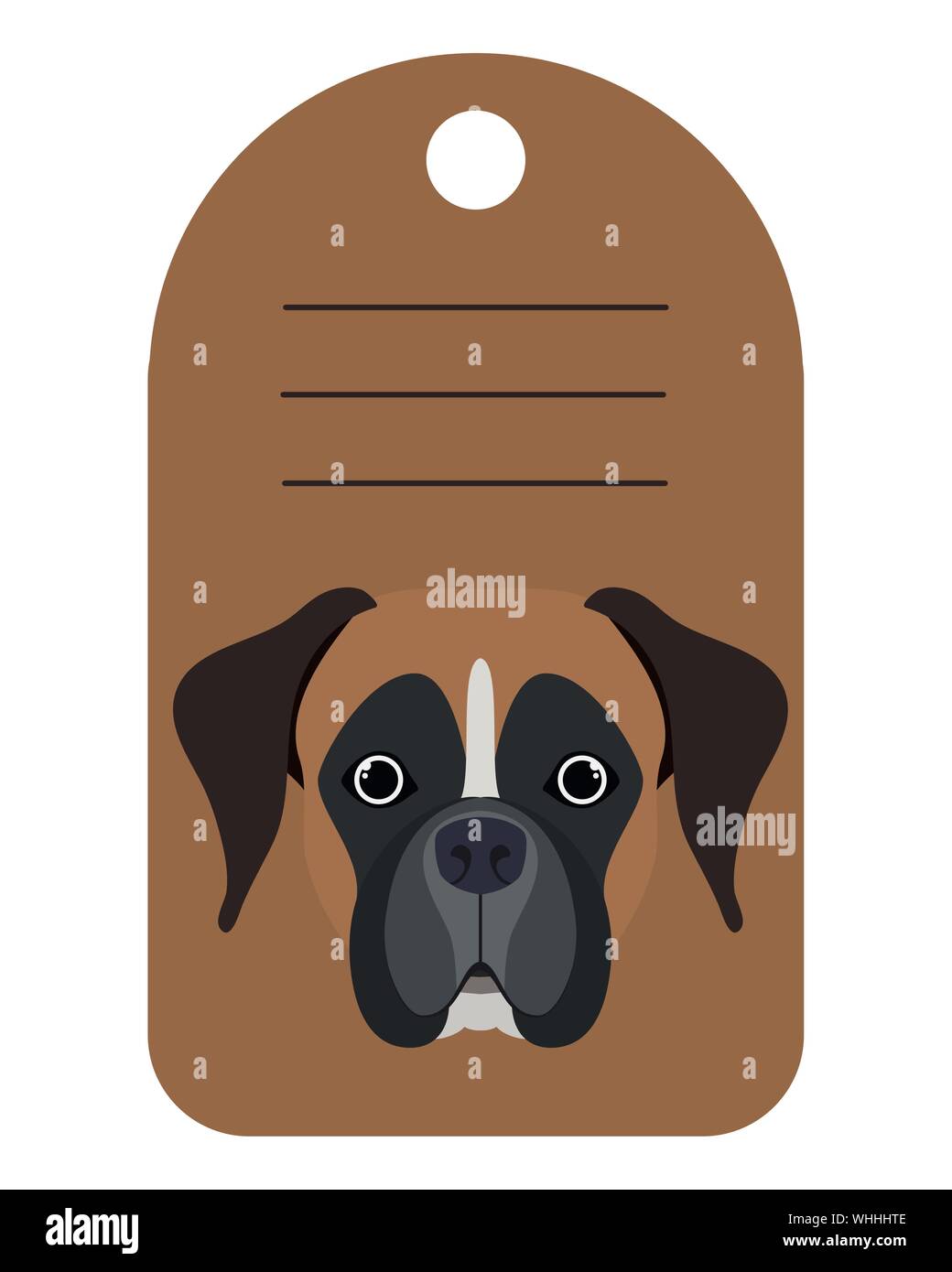 Boxer Dog Cartoon Illustration High Resolution Stock Photography and ...