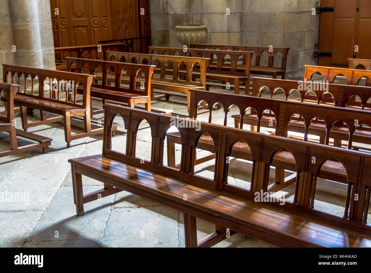 Church pew in sunlight hi-res stock photography and images - Alamy