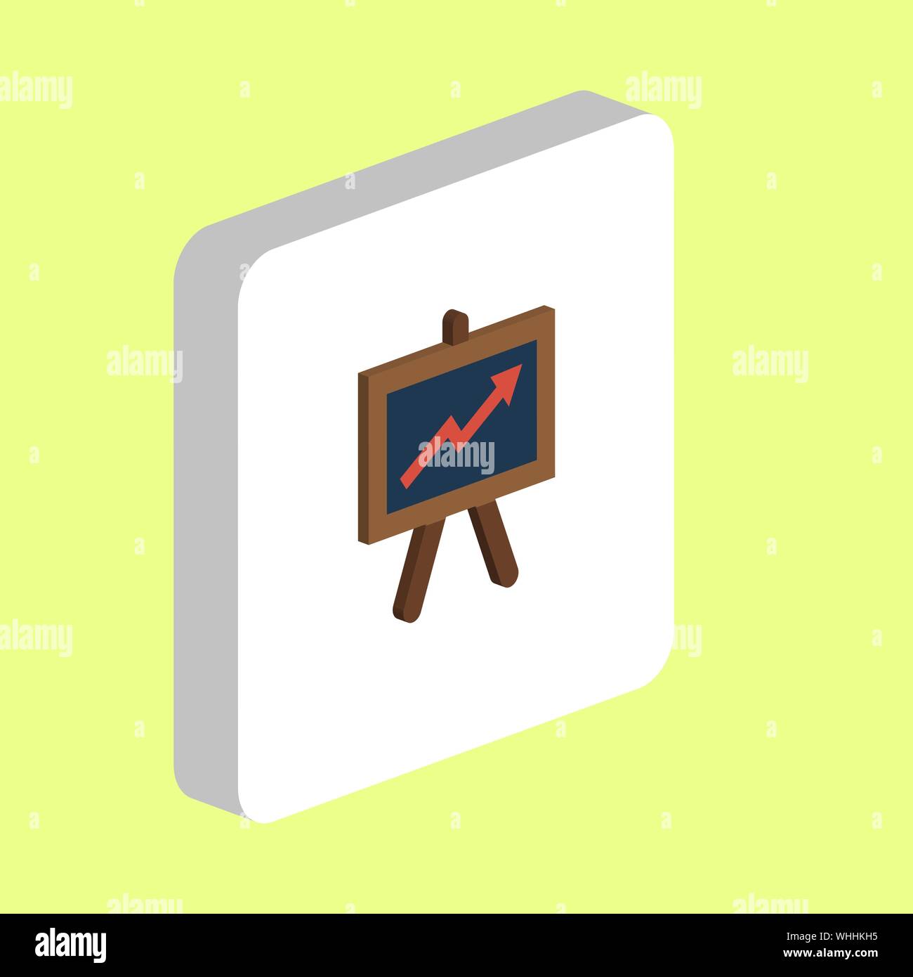 Presentation Board Simple vector icon. Illustration symbol design ...