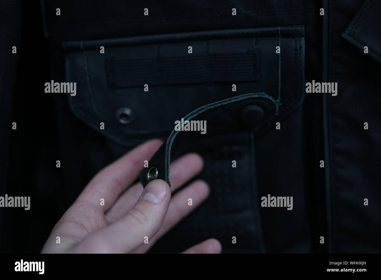 Cropped Leather Jacket High Resolution Stock Photography and Images - Alamy