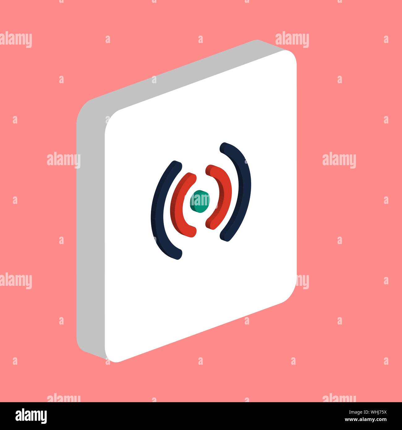 Wireless Simple vector icon. Illustration symbol design template for ...