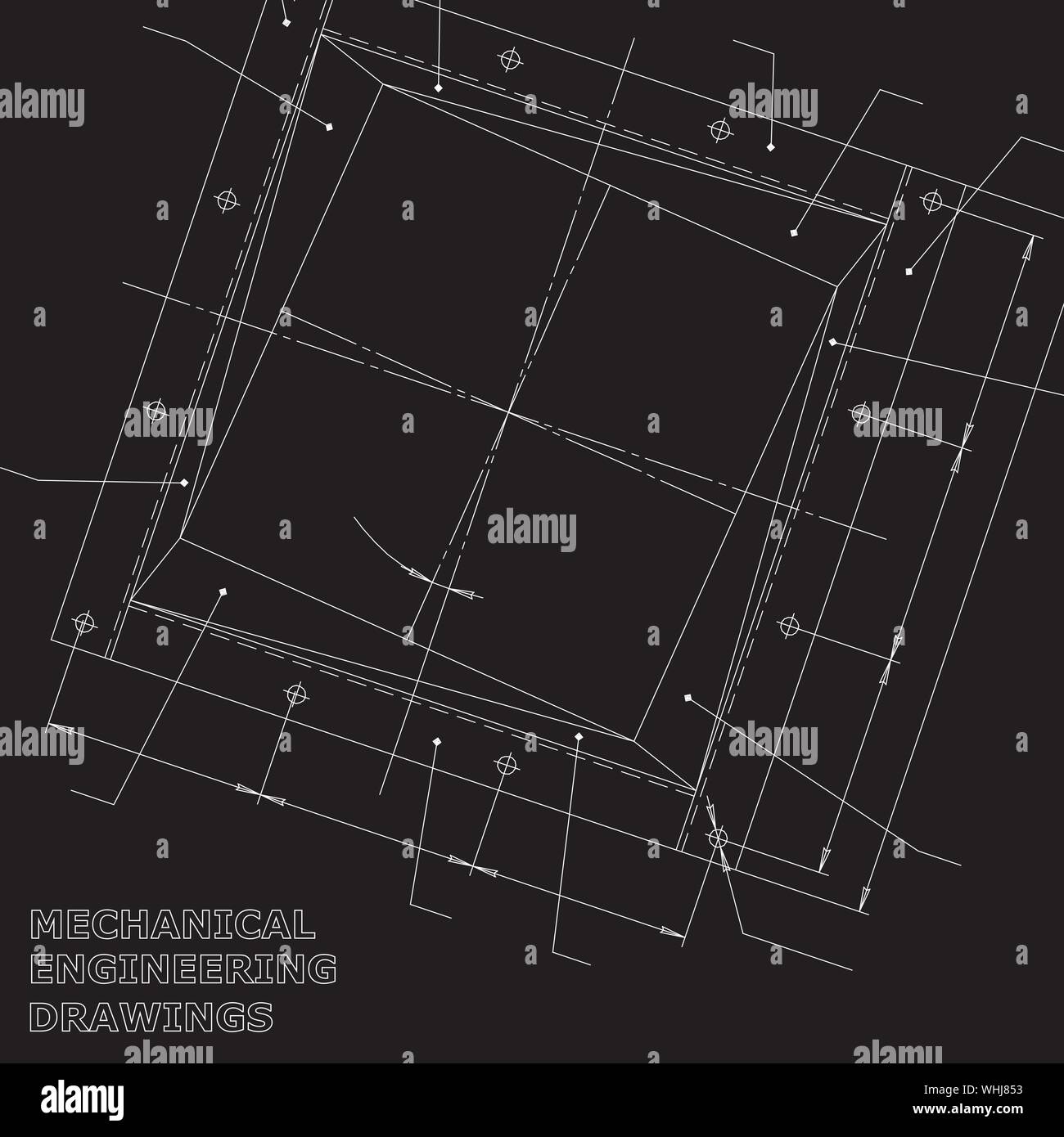 Subject vector background. Mechanical engineering elements. Technical ...
