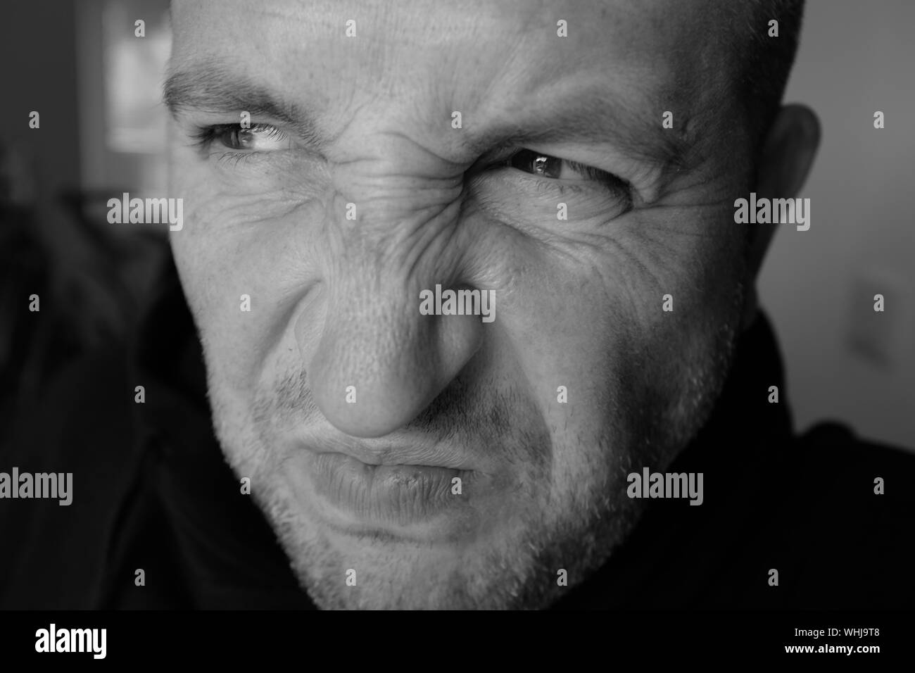 Wrinkled man face hi-res stock photography and images - Alamy