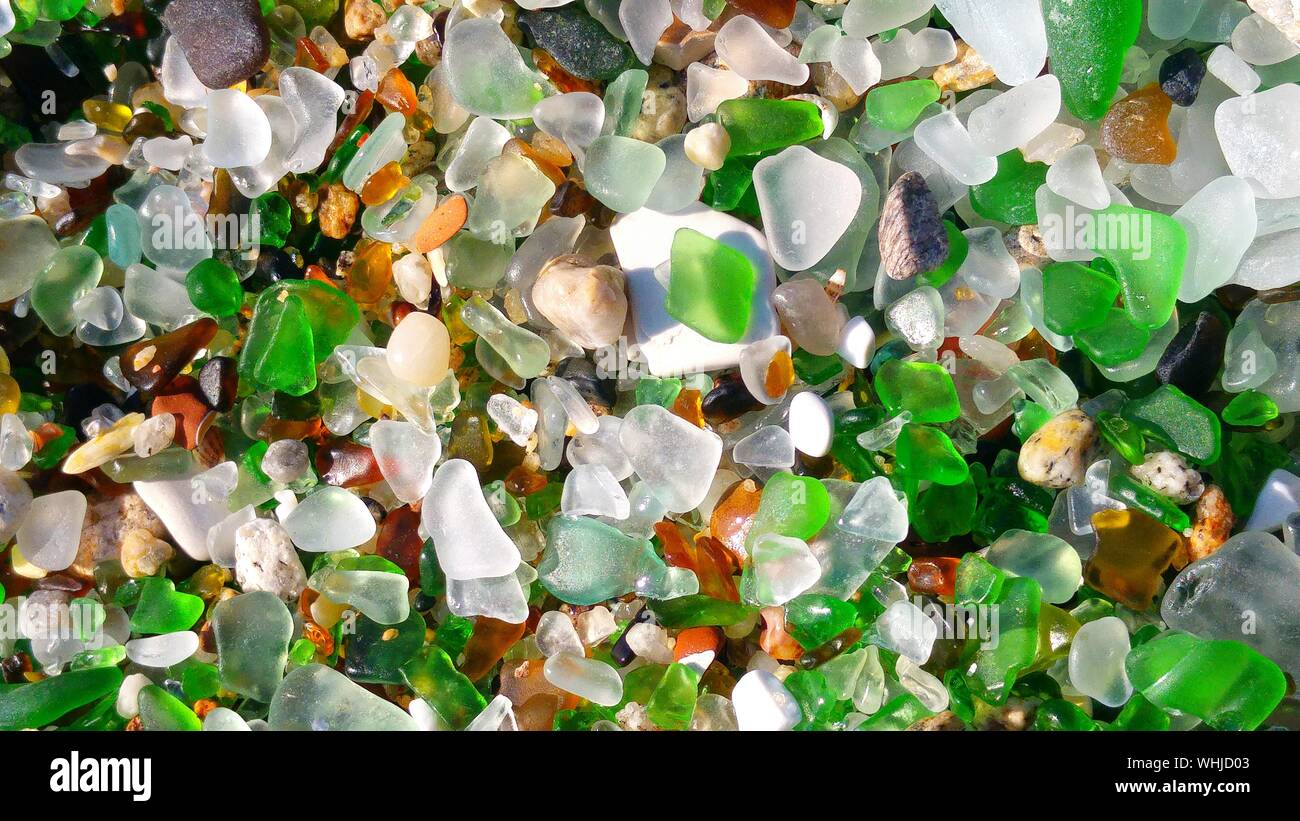Full Frame Shot Of Gemstones At Beach Stock Photo - Alamy