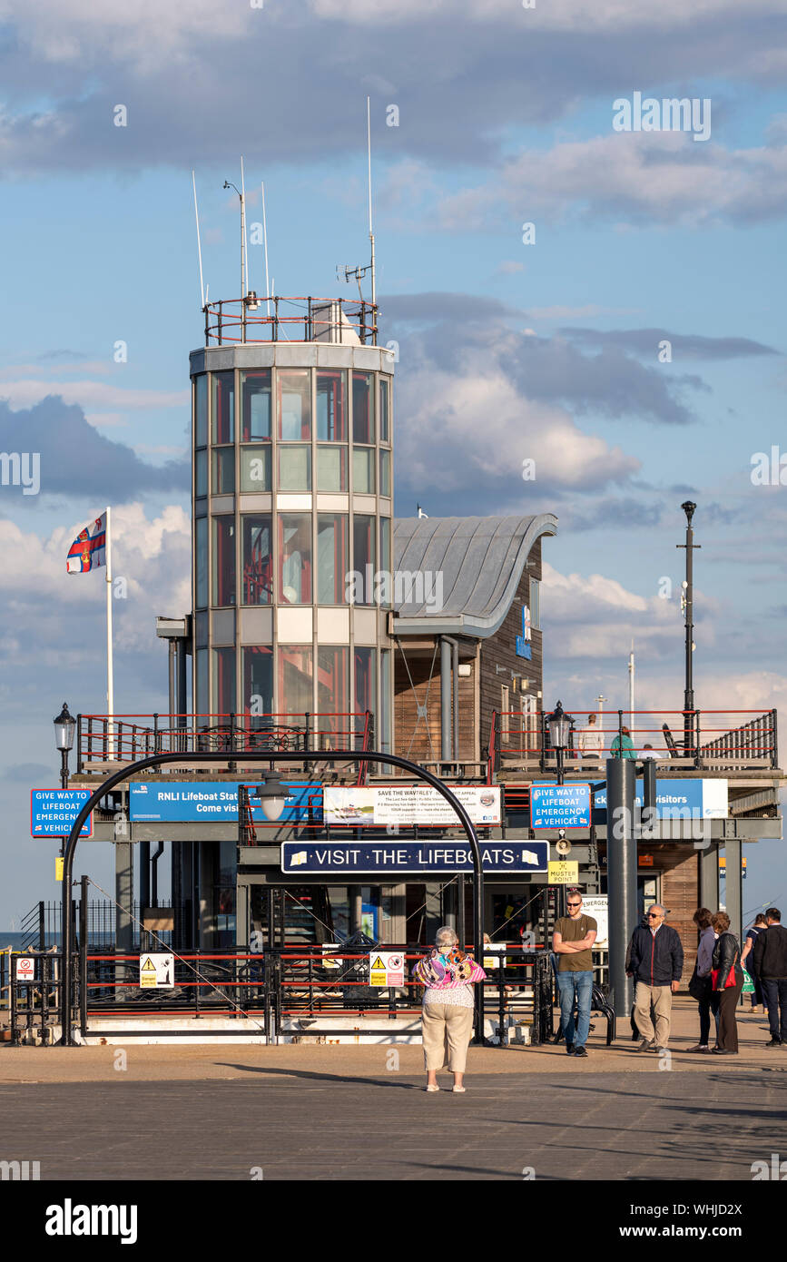 RNLI Lifeboat station on Southend Pier, which is a major landmark in ...