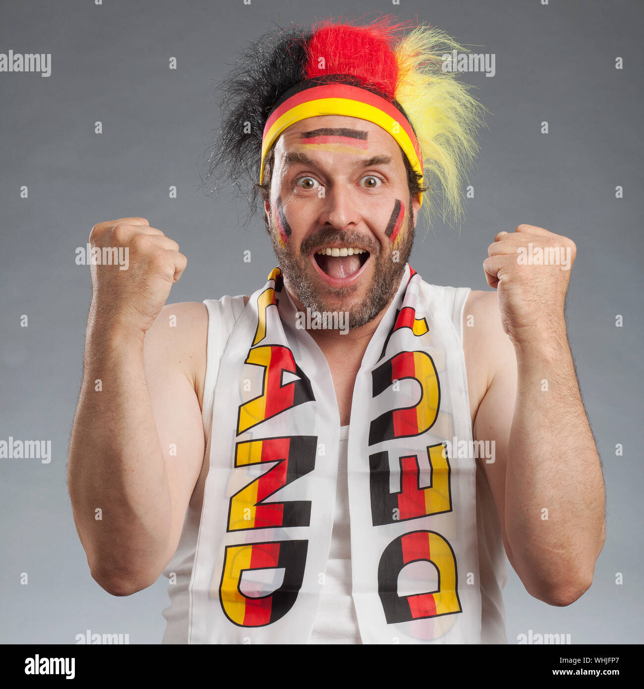 Excited fan hi-res stock photography and images - Alamy