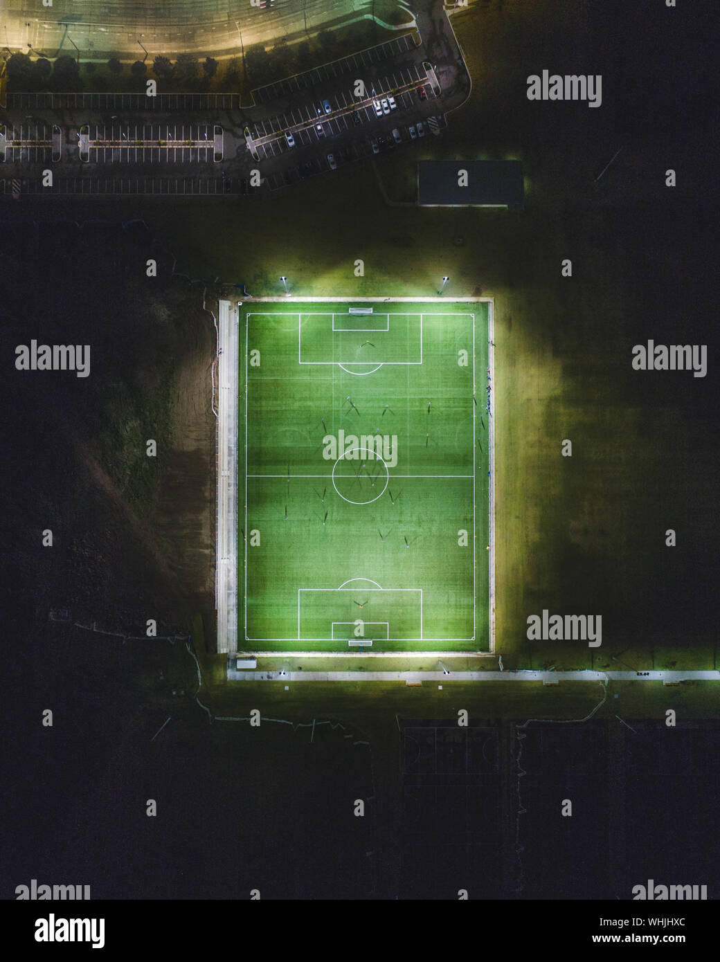 Aerial view soccer field hi-res stock photography and images - Alamy