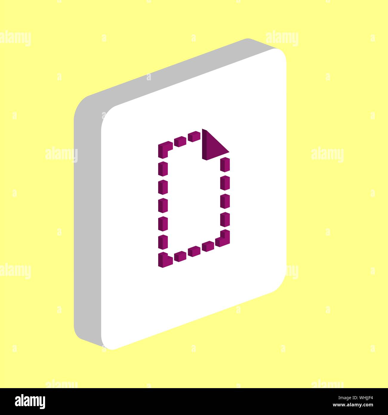 Paper Document Simple vector icon. Illustration symbol design template ...