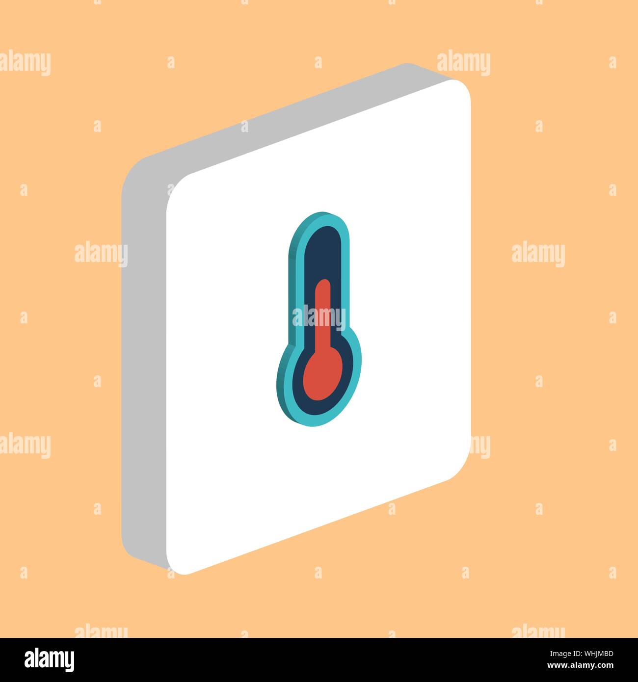 Thermometer icon design template hi-res stock photography and images ...