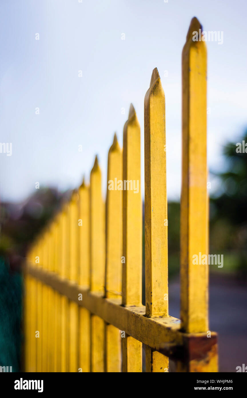 Yellow security gate hi-res stock photography and images - Alamy