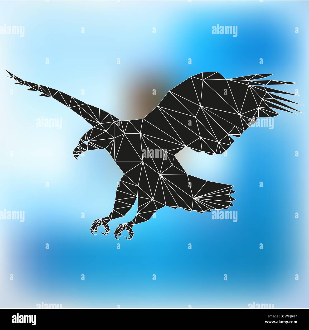 Eagle flies Stock Vector Images - Alamy