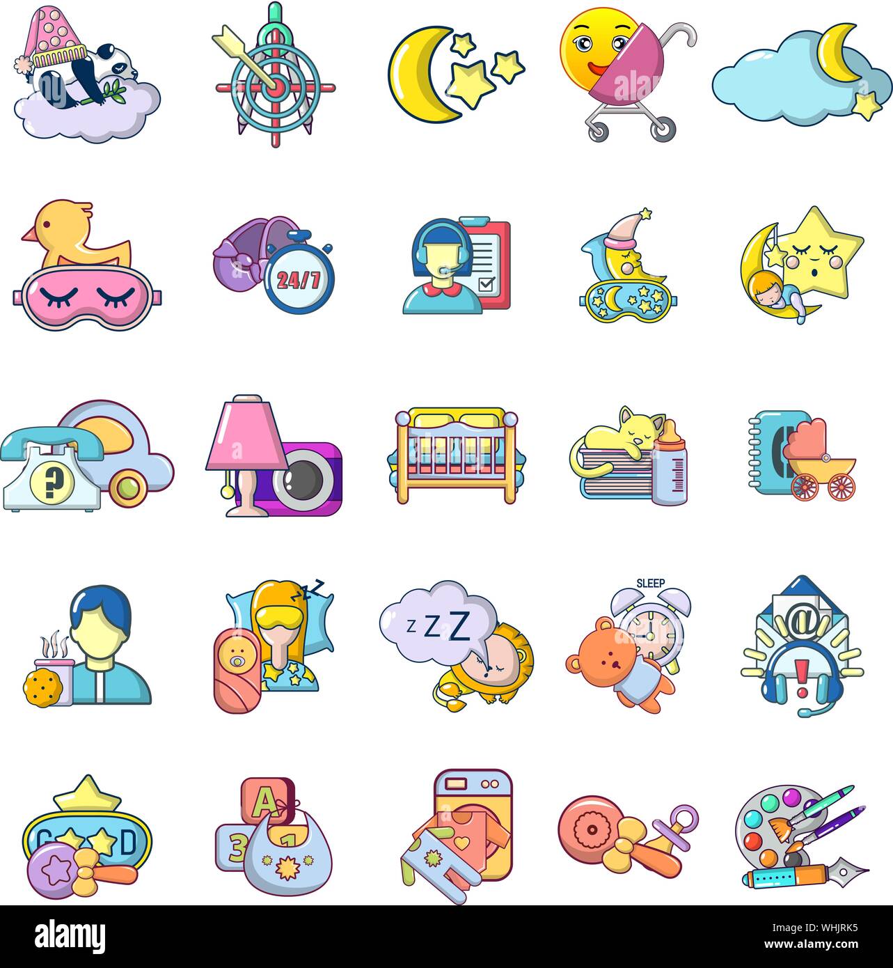 Preschooler sleep Stock Vector Images - Alamy