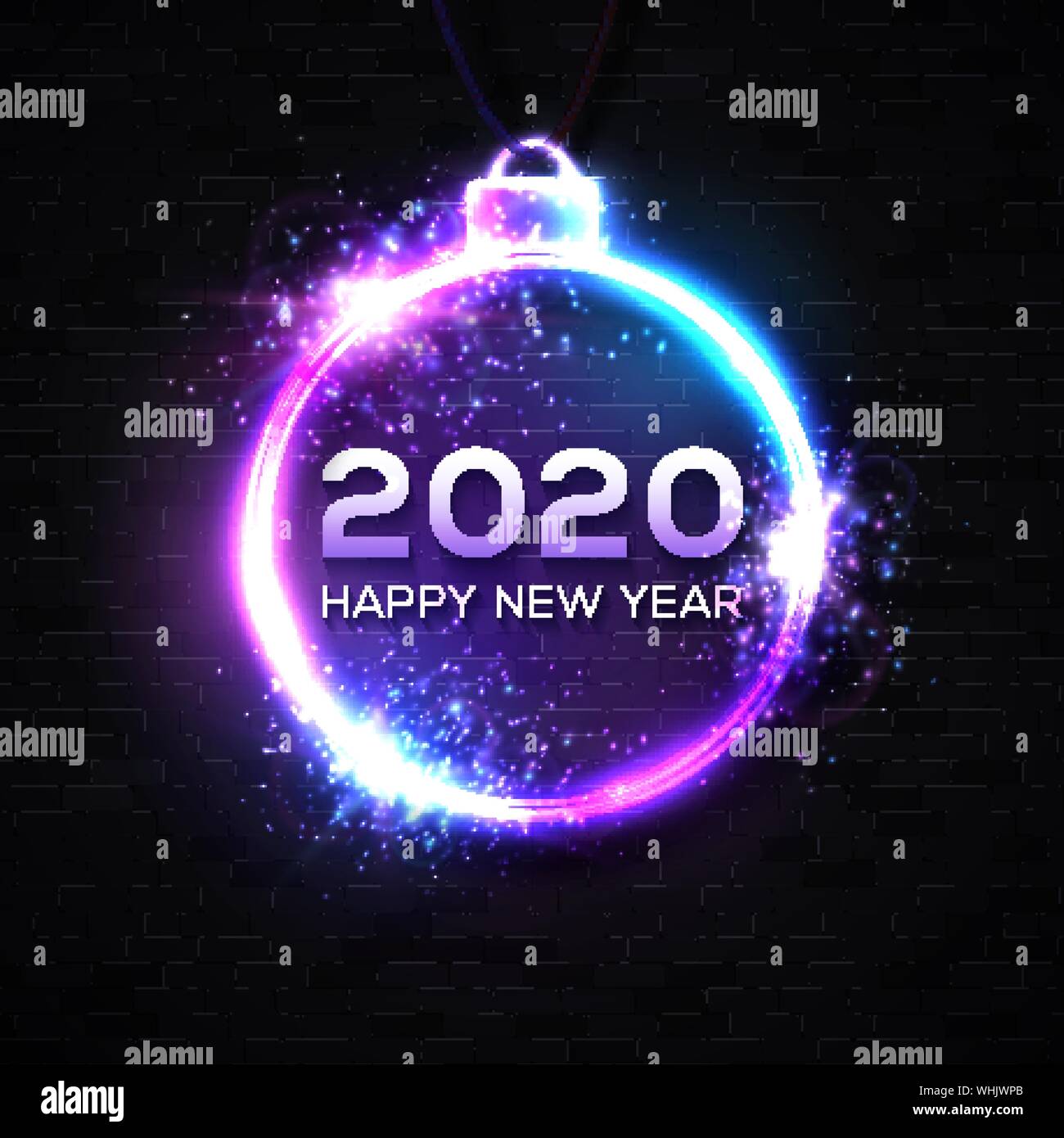 2020 neon Stock Vector Images - Alamy