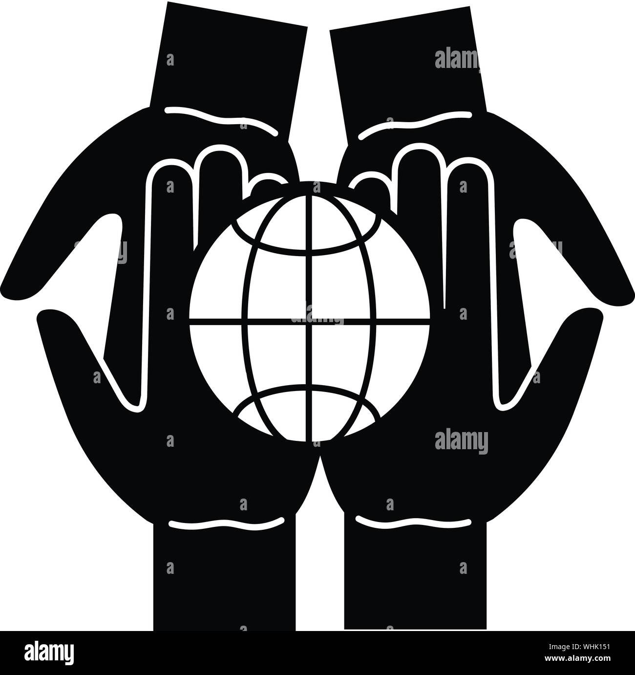Global unity hands icon, simple style Stock Vector Image & Art - Alamy