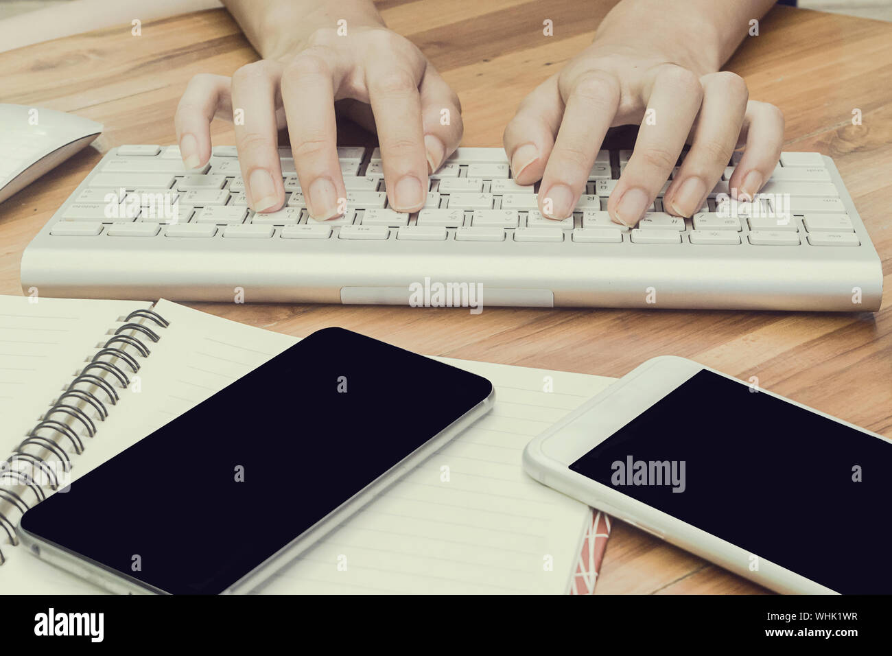 Keyboard typing computer hi-res stock photography and images - Alamy