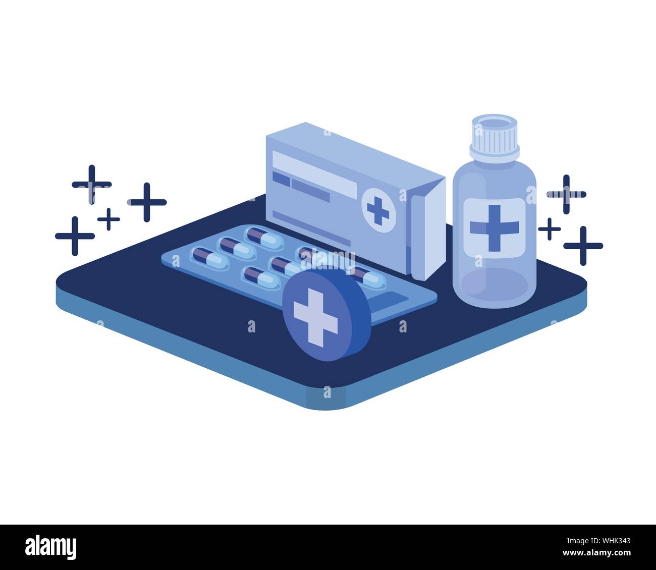 medicine drugs on white background Stock Vector Image & Art - Alamy