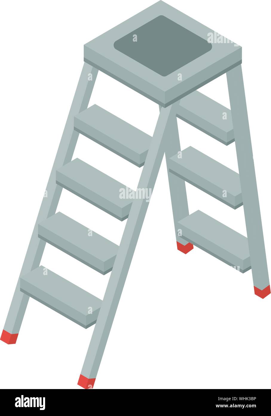 Metal ladder icon, isometric style Stock Vector Image & Art - Alamy