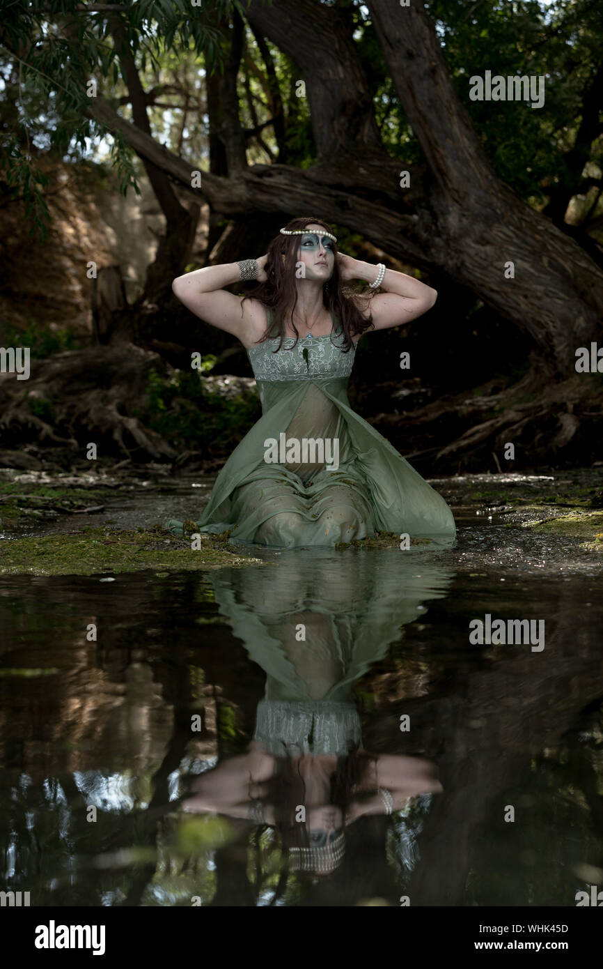 Woman reflection water hi-res stock photography and images - Alamy