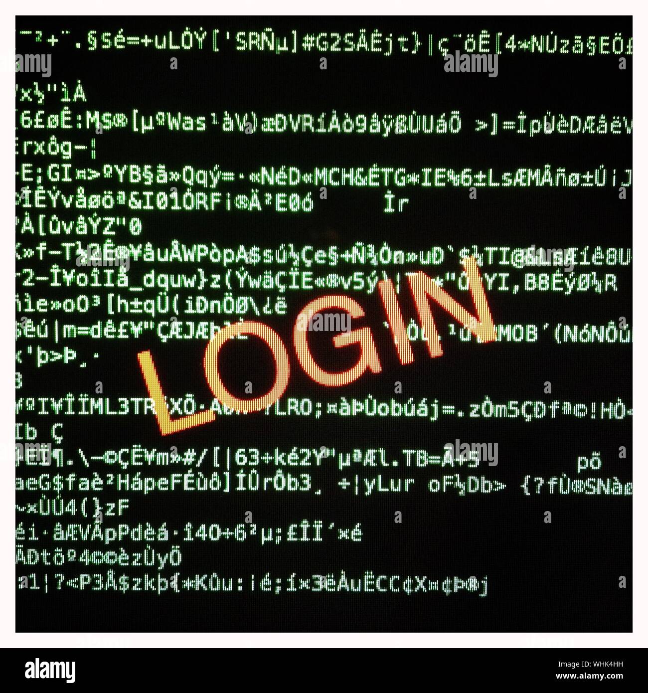 Login to computer hi-res stock photography and images - Alamy