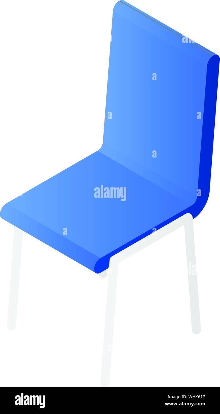 Blue School Chair Clip Art