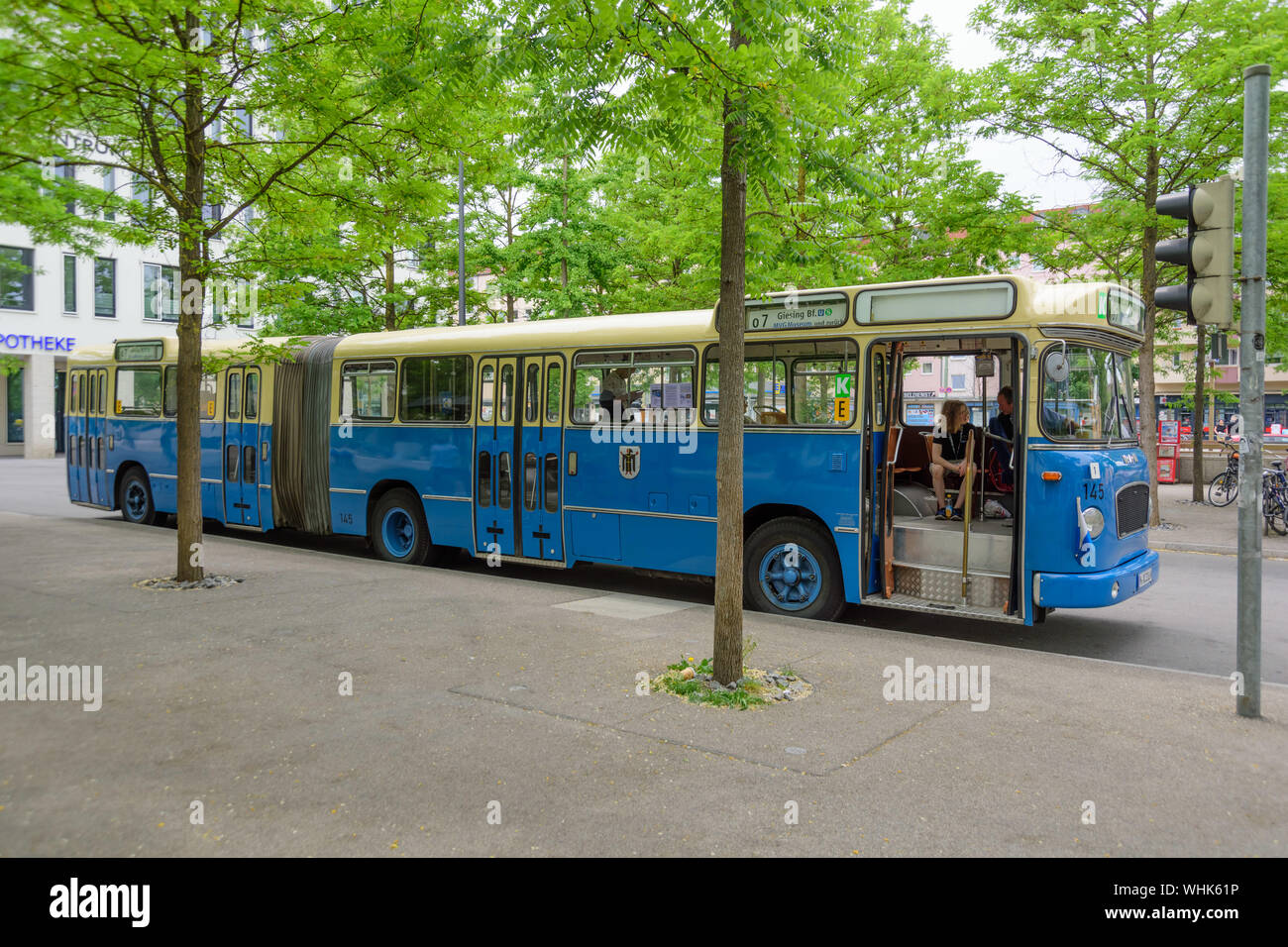 München, MVG-Museum, historischer Bus - Munich, Tramway Museum, Vintage ...