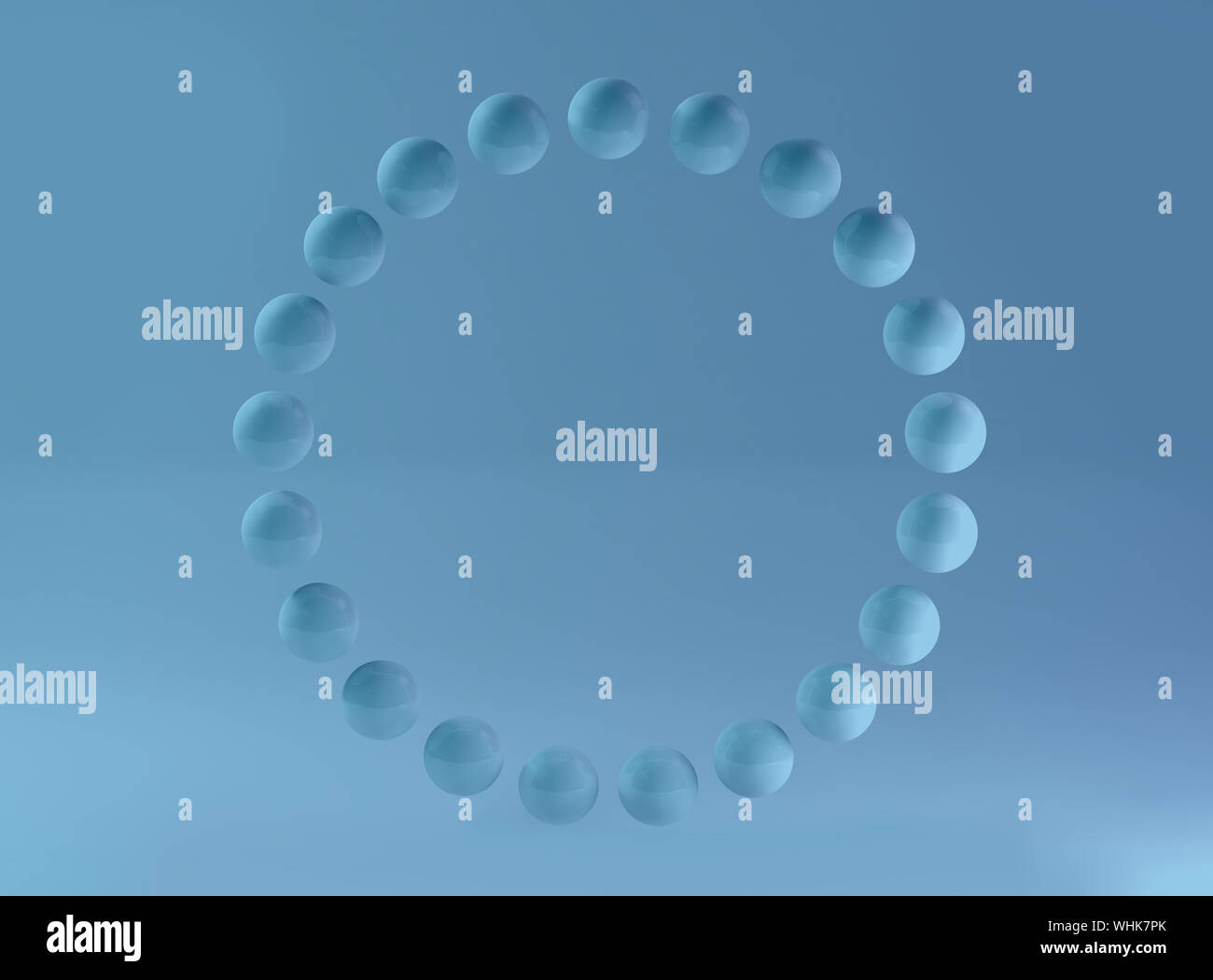 3D render . Circle of spheres Stock Photo - Alamy