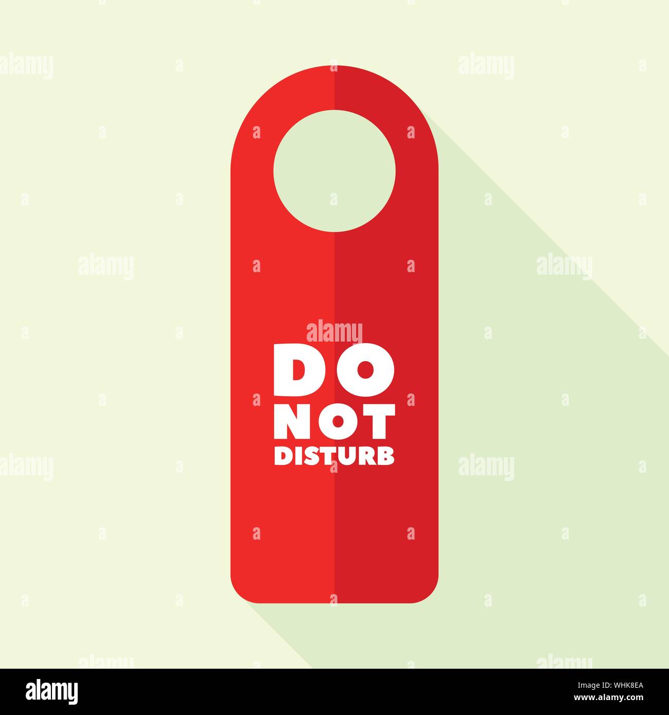 Red color do not disturb icon, flat style Stock Vector Image & Art - Alamy