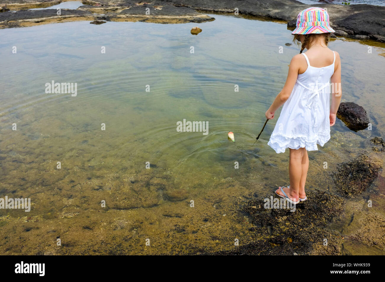 Girl at pond hi-res stock photography and images - Alamy