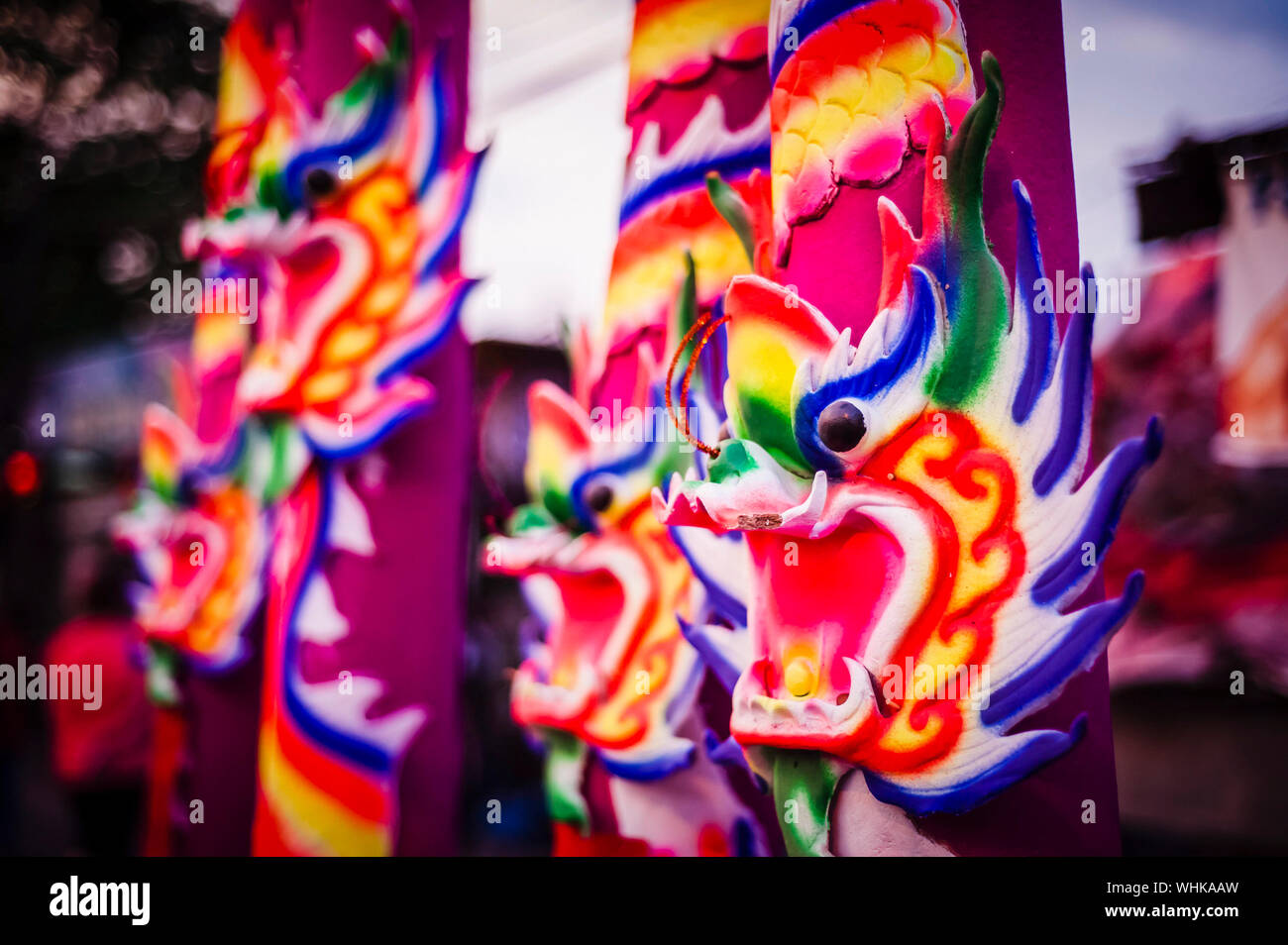 Dragon on pole hi-res stock photography and images - Alamy