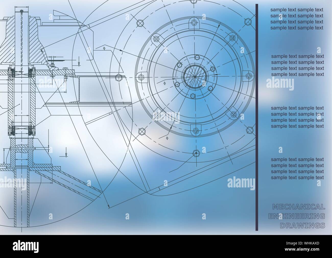 Mechanical engineering drawings. Vector Stock Vector Image & Art - Alamy