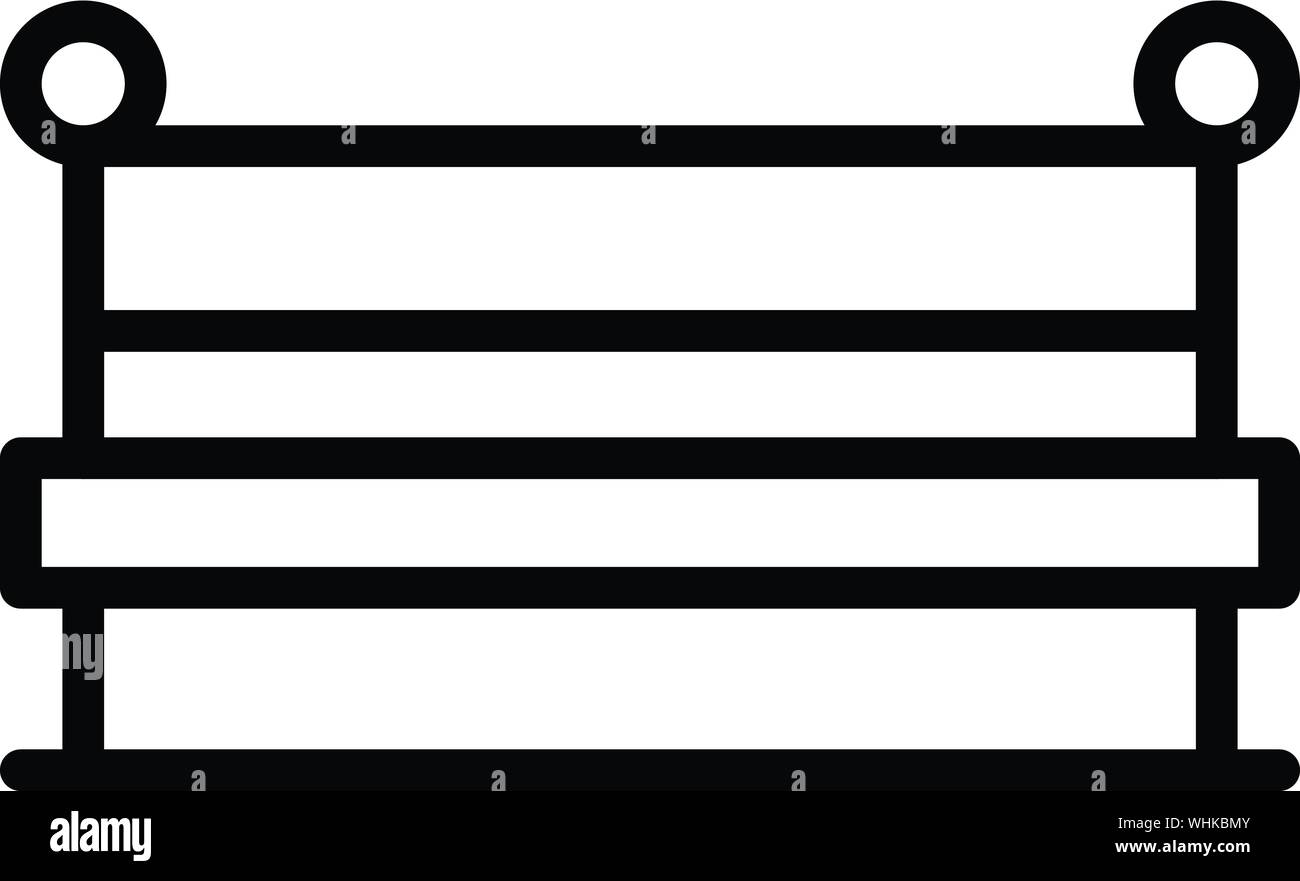 Concrete park bench Stock Vector Images - Alamy