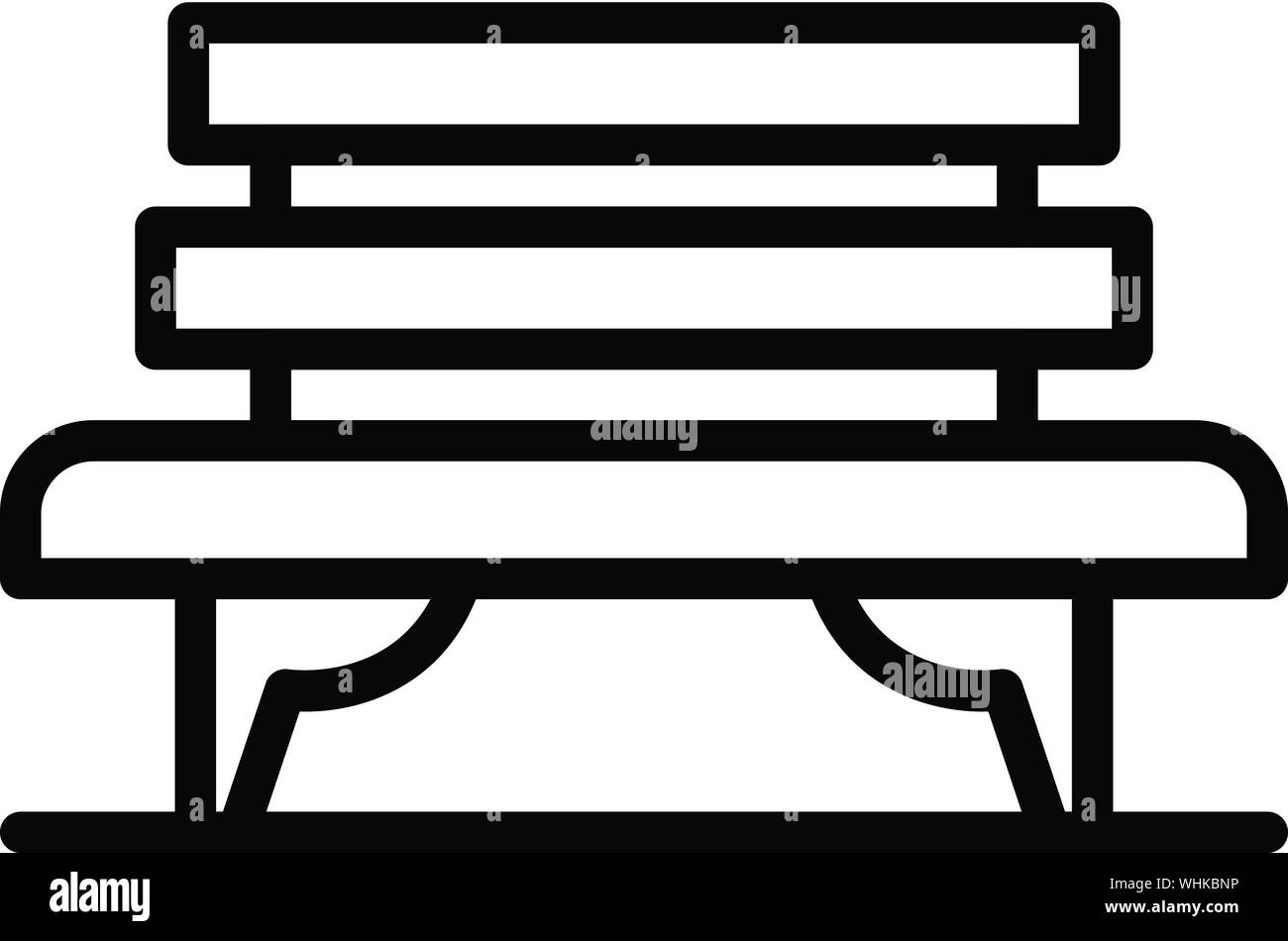 Bench icon, outline style Stock Vector Image & Art - Alamy